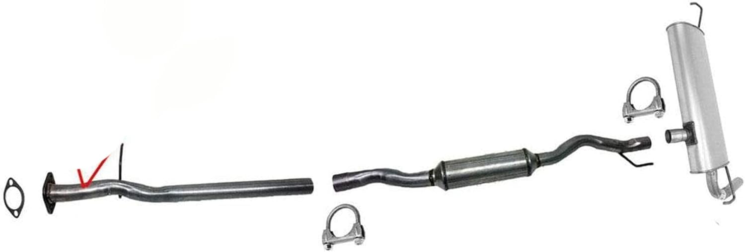 Amazon.com: Resonator & Muffler for Nissan Rogue FWD AWD 2.5L 08-13 ...