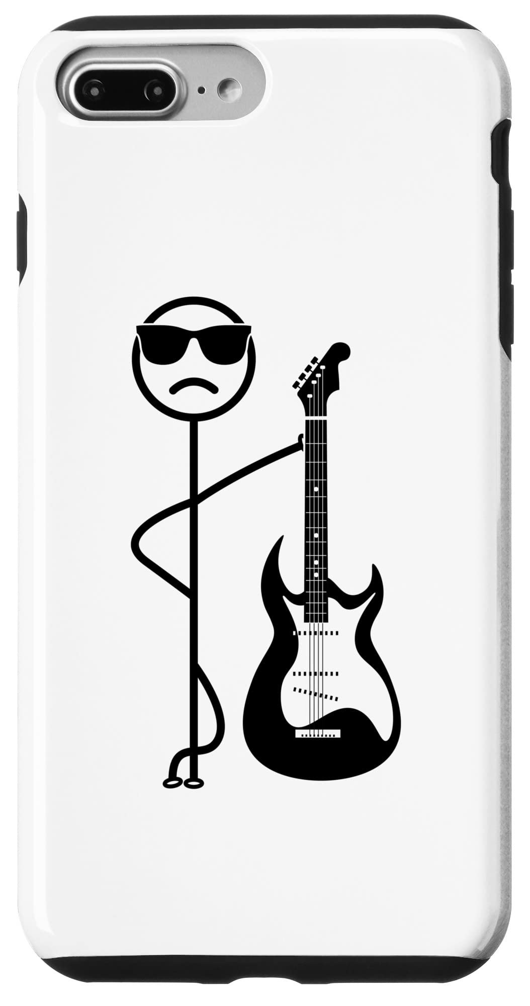 Stick Figure Playing Guitar Abstract Sketch Of A Smiling Stick Figure