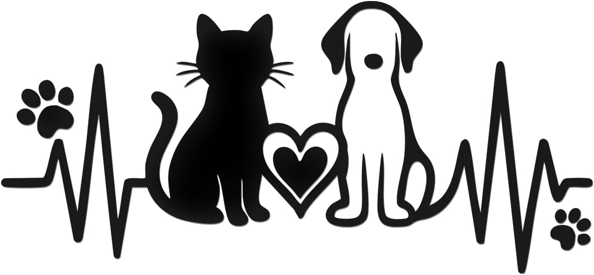 Amazon.com - (2 Pcs Black 6.8'' x 3.1'') - No Background - Waterproof ...