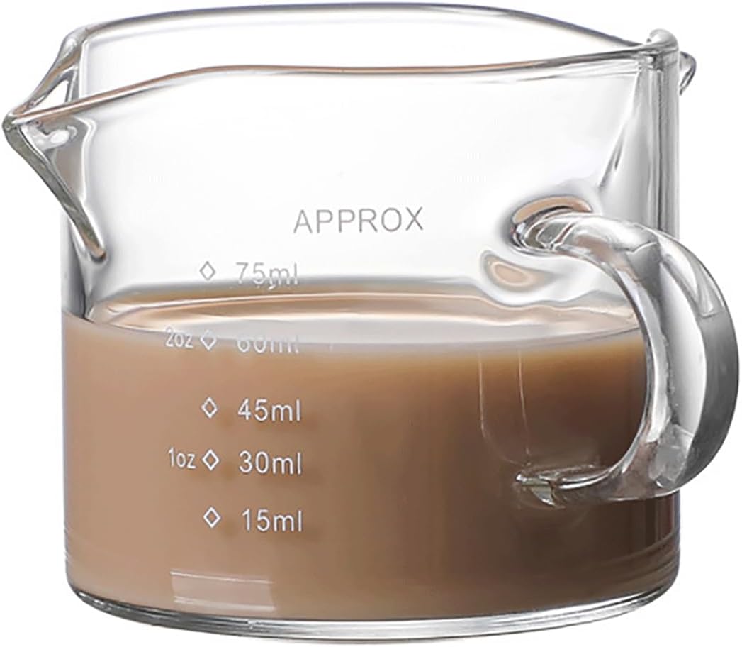 Amazon.com | SunShade 2PCS Glass liquid measuring cup for Milk/coffee ...