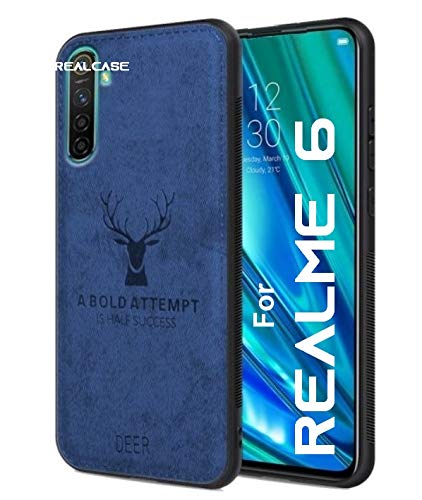 REALCASE TPU & Fabric Realme 6/ 6i Back Cover Stylish Deer Fabric 3D ...