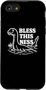 Amazon.com: iPhone SE (2020) / 7 / 8 Loch Ness Monster Pun, Bless This Ness, Cryptid Nessie Case ...
