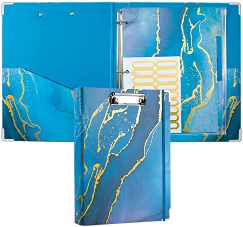 Amazon.com : Eersida 6 Pack Glitter 3 Ring 1 Inch Binder Bright Color ...