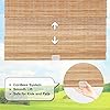 Amazon.com: Cordless Bamboo Roman Shades, Custom Woven Wood Blinds ...