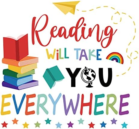 Amazon.com: decalmile Reading Corner Wall Decals Educational Reading ...