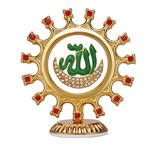 Bhakti Creation Gold Lord Chand Allah Idol for Car Dashboard (12 ...