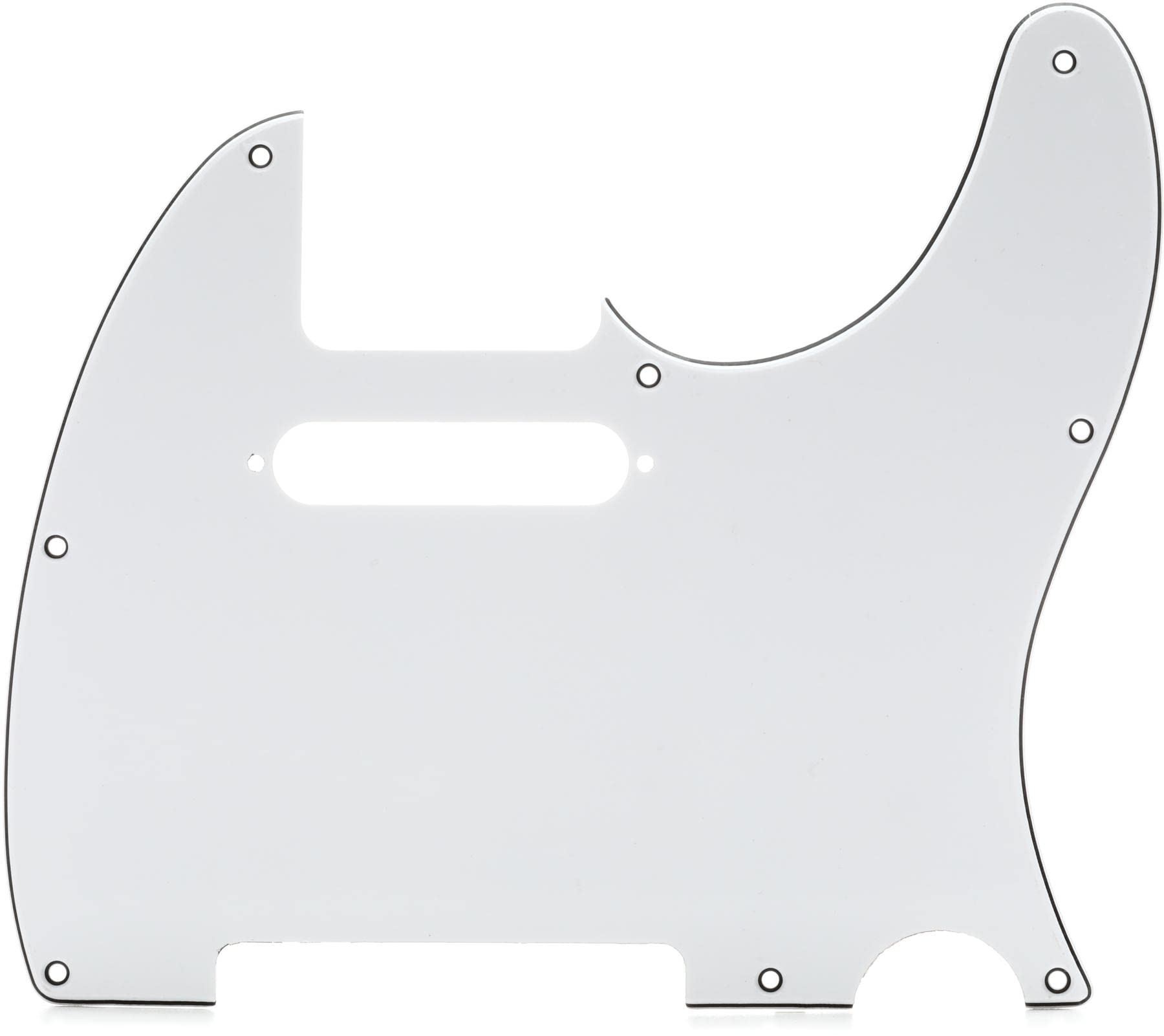 Amazon.com: Fender Modern Pickguard, Telecaster, 8-Hole - White 3-Ply ...