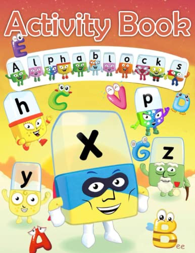 Alphablocks Activity Book A Childrens Coloring Book And Activity Book ...