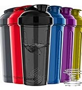 Amazon.com: VELOMIX -6 PACK- 20 OZ Protein Shaker Bottles for Protein ...