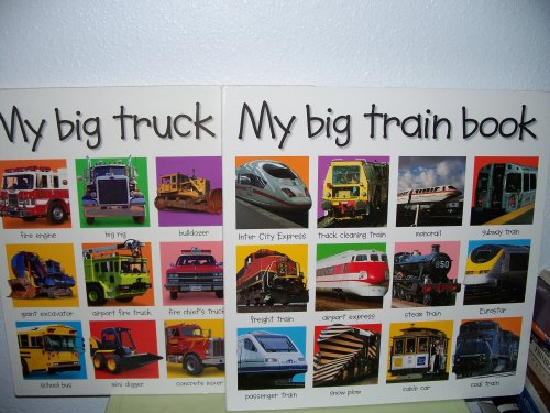 My Big Train Book and My Big Truck Book (Two Separate Books): Priddy ...