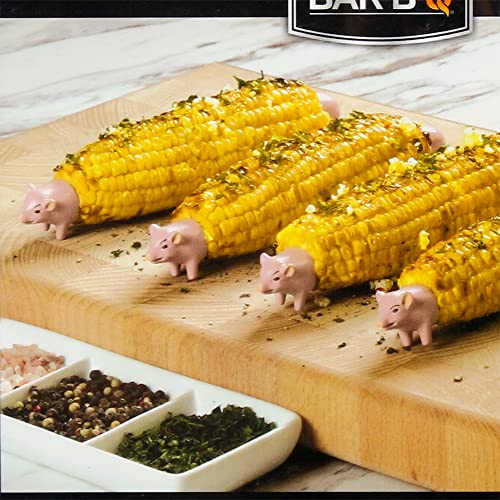Snapklik.com : Mr Bar-B-Q Pig Corn Cob Holders, Stainless Steel Prongs ...