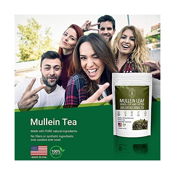 Herbal Hermit Mullein Leaf Tea (3 oz/85 grams) Herb for Respiratory ...