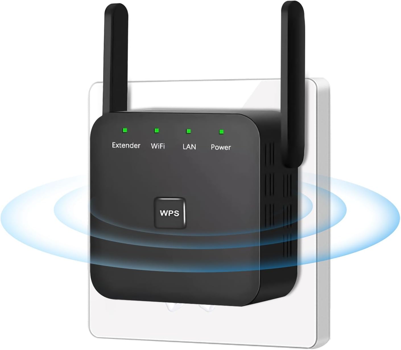 Repetidor de Señal WiFi AC 1200, Ampliador de Cobertura Inalámbrico Doble Banda, 300Mbps ...