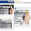 Amazon.com: LazBlinds Custom Size No Tools-No Drill 1" Aluminum Mini ...