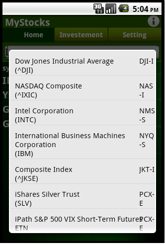 My Stocks - App on Amazon Appstore