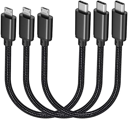 Amazon.com: Pofesun USB C to Micro USB Cable 1FT, 3Pack Type C to Micro ...