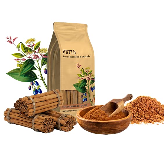 Tarth Organic Ceylon Cinnamon Powder | True Cinnamon Powder - Sourced ...