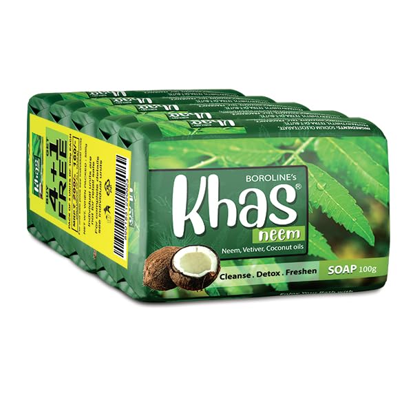 Buy BOROLINE Khas Neem Soap-Natural Cleansing & Detox | With Neem ...
