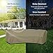 Amazon.com: SunPatio Outdoor Curved Sofa Cover 120 Inch, Heavy Duty ...