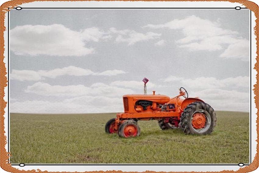 Amazon.com: Retro Metal Tin Sign Vintage Allis Chalmers Orange Tractor ...