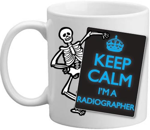 Freelogix Keep Calm I'm A Radiographer Skeleton X-Ray Gift Mug : Amazon ...