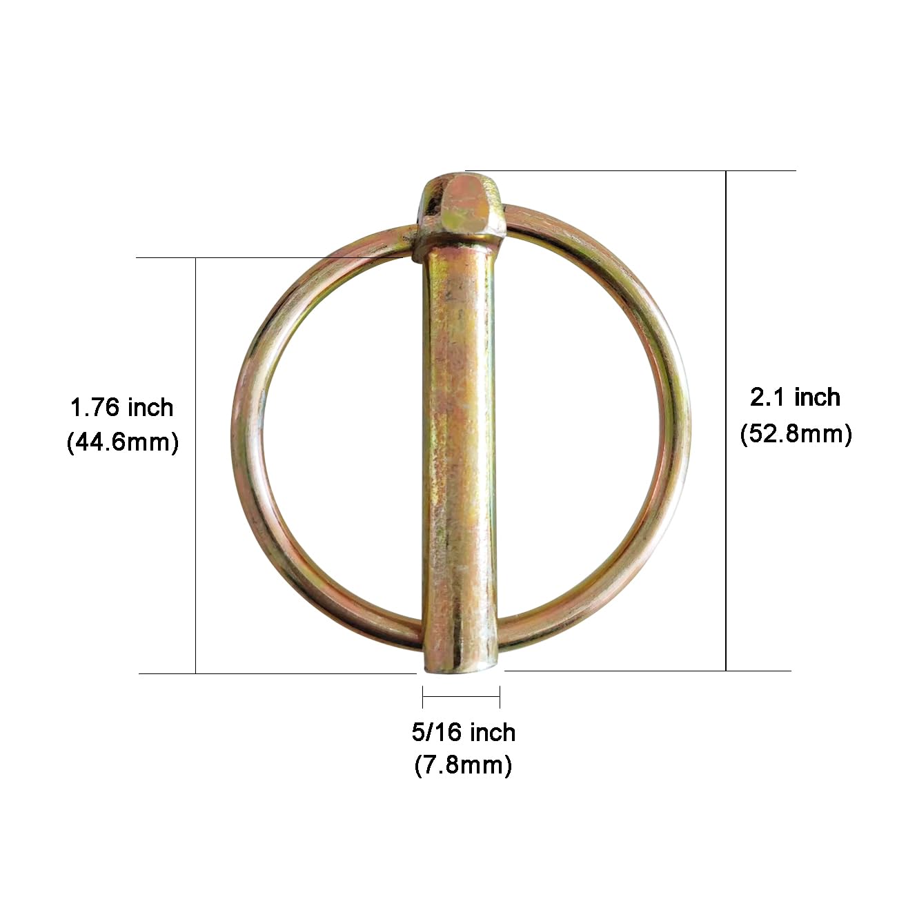 Snapklik.com : XBDZR 8 Pcs 5/16" Linch Pin, Heavy Duty Lynch Pin Lock ...