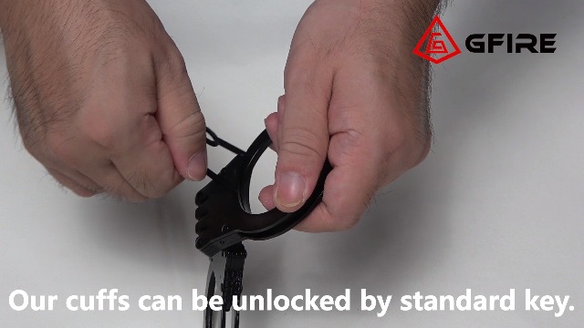 Watch GFIRE Police Handcuffs Real Professional Grade Hinged Heavy Duty ...