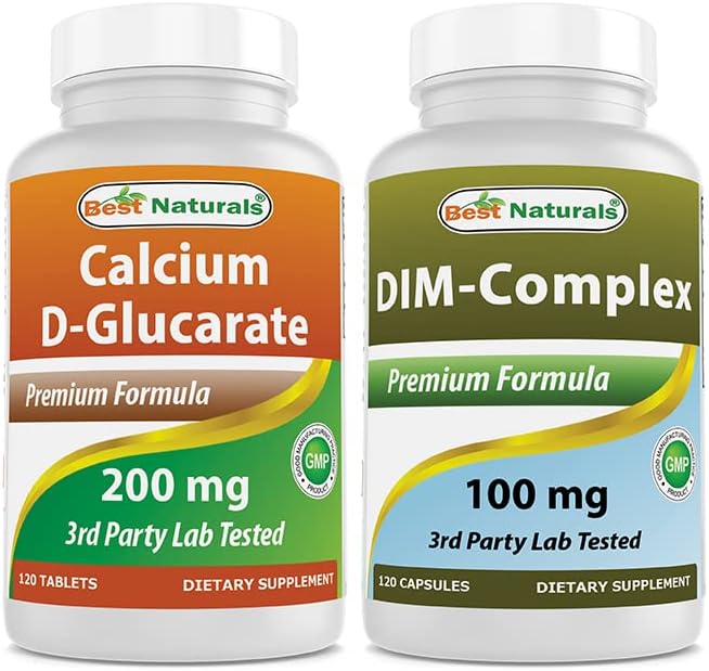 Amazon.com: Calcium D-Glucarate 200 mg & DIM Supplement 100 mg : Health ...