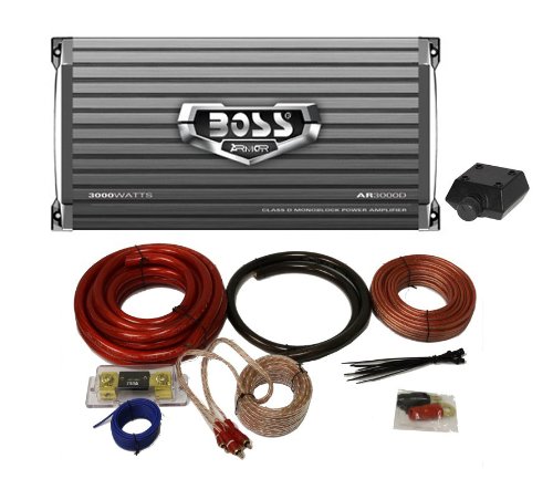 Amazon.com: Boss Audio Armor AR3000D 3000W Car Amplifier Amp + 1/0 ...
