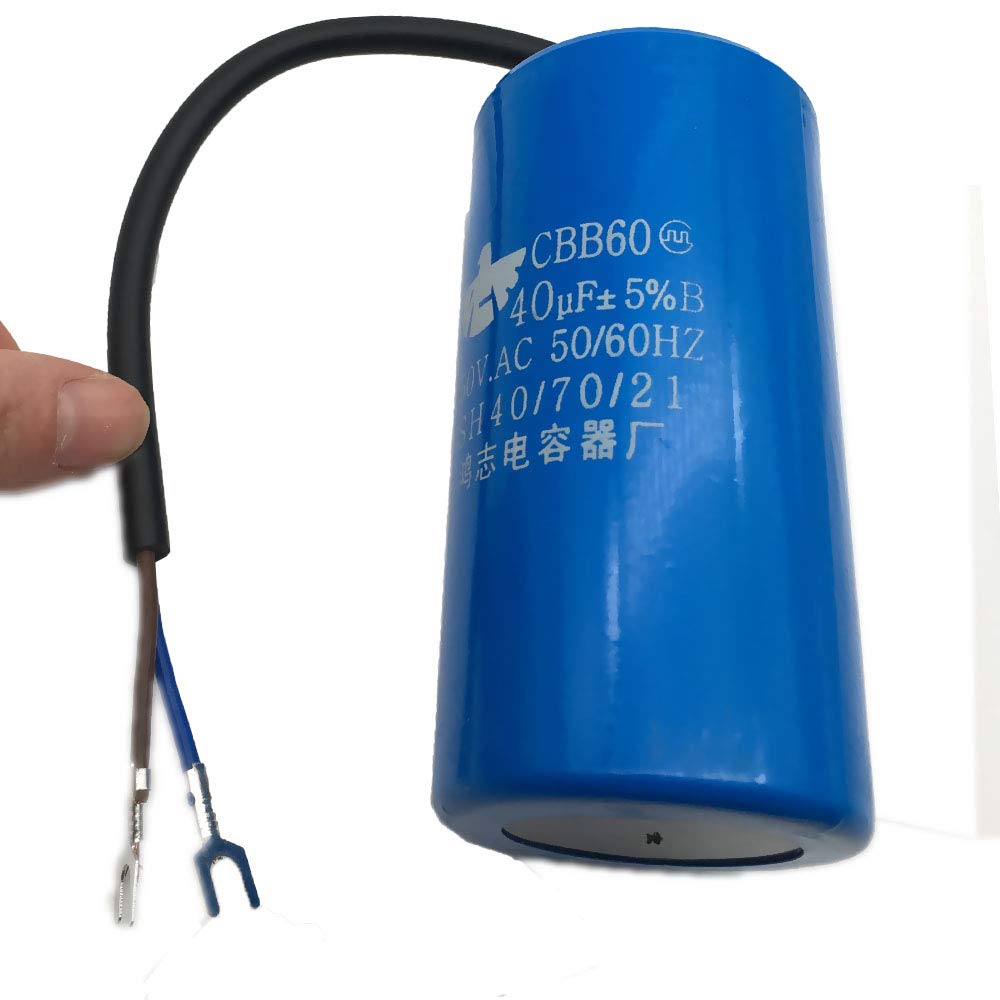 Aokus 40uF CBB60 Run Capacitor 450VAC 250 VAC 40 uF/MFD 250V AC, 2 ...