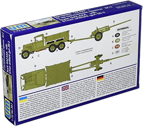 ユニモデル Unifodel UUU72367 1/72 Soviet Army GAZ-AAA Truck Zis-2 Anti-Tank ...
