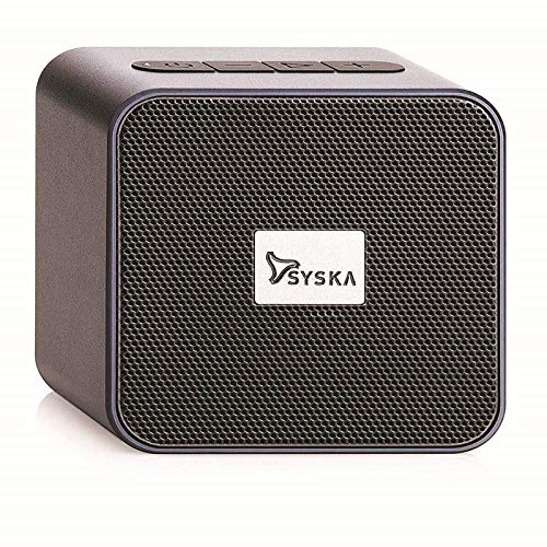 SYSKA BT4070X 4 Watt Wireless Bluetooth Speaker (Silver) Price: Buy ...
