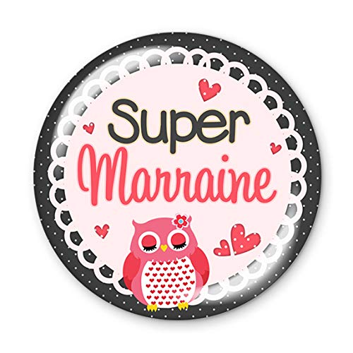 COLLEEN ILLUSTRATIONS Magnet 56mm Super marraine : Amazon.fr ...