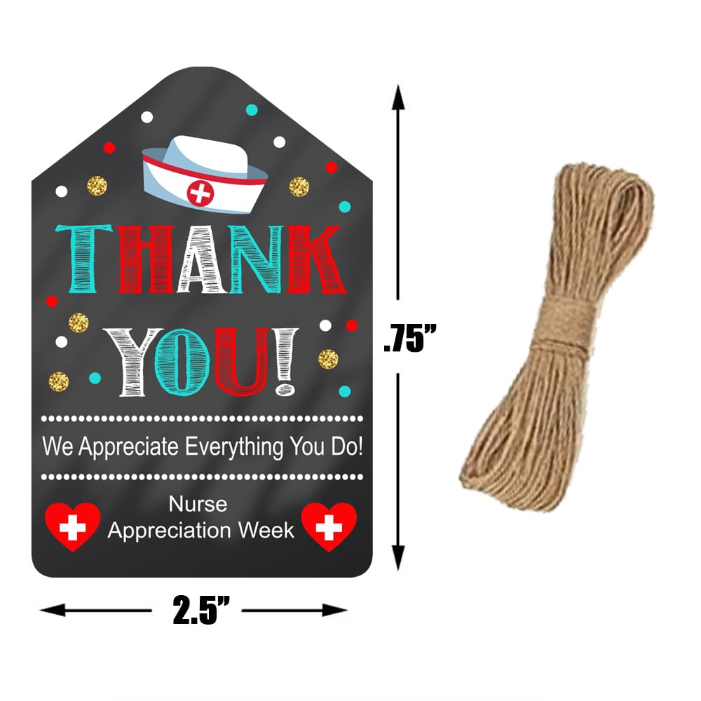 Nurse Thank You Gift Tags M&Ms Candy Thank You Sayings Gift Tag