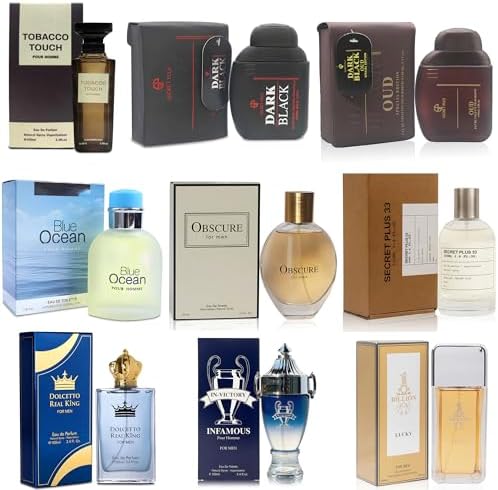 Amazon.com : A CENTER Men's Cologne Sampler Set (100ml Each*9PCS ...
