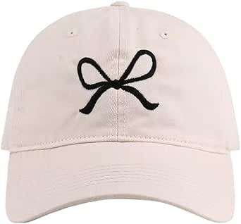 Sumleno Womens Trendy Cute Bow Baseball Cap Y2k Aesthetic Preppy Sun ...