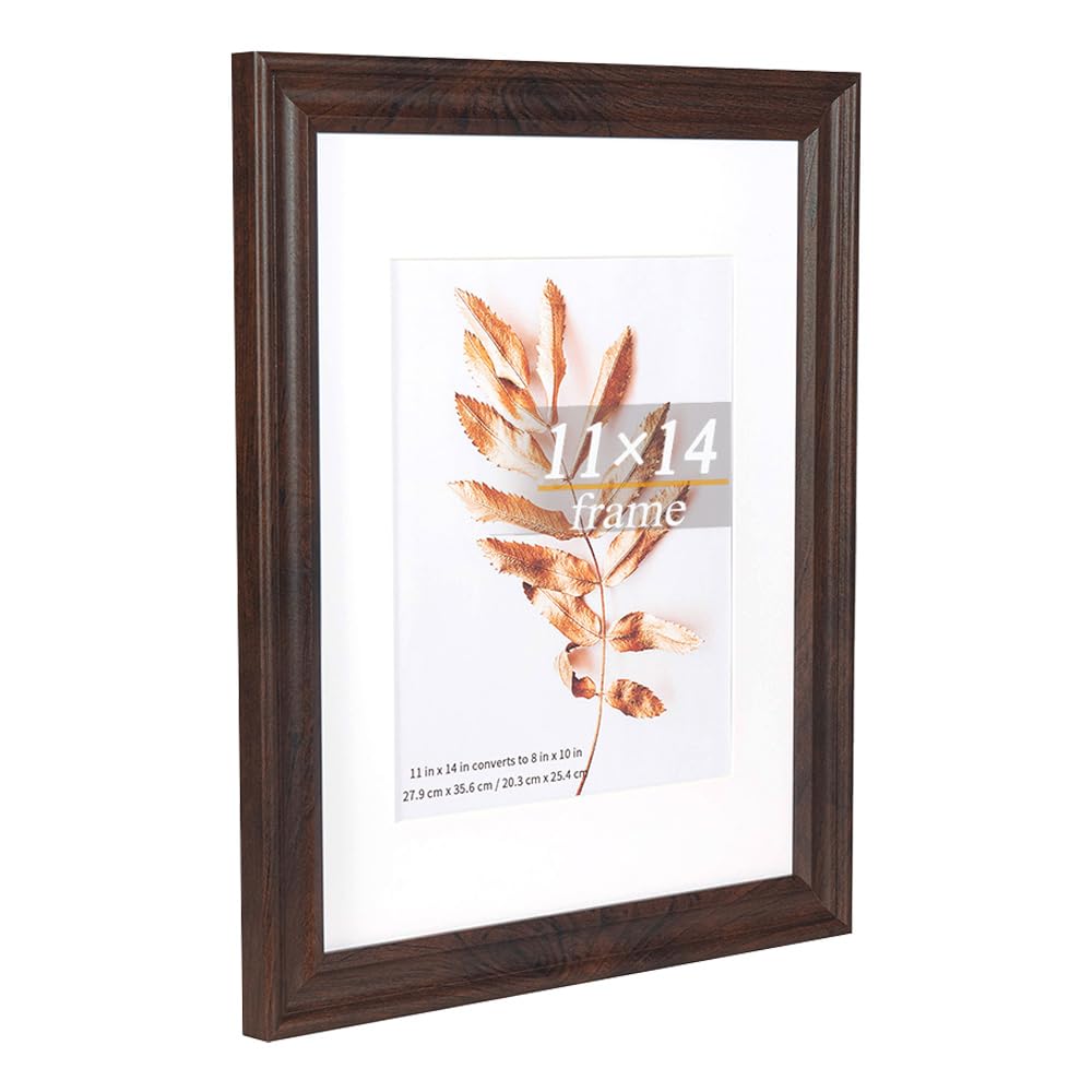 Amazon.com - Hogaryo 11x14 Picture Frames Rustic Brown Wood Pattern ...