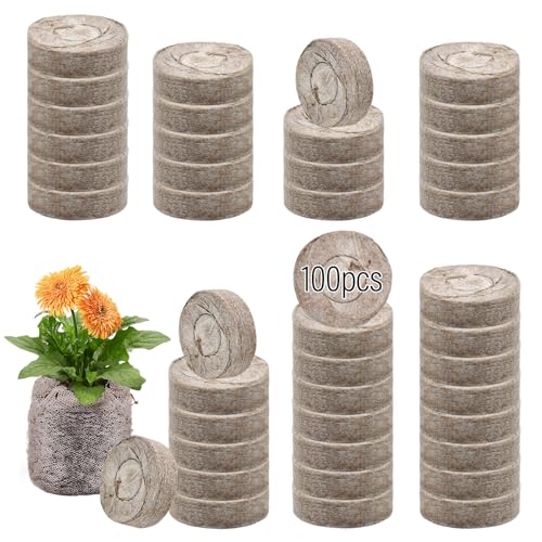 Legigo 200 Pcs 50mm Seed Starter Peat Pellets for Seedlings- Compressed ...