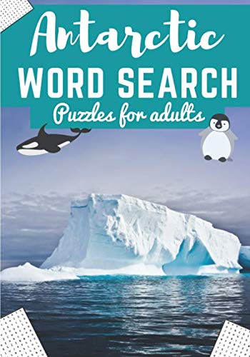 Antarctic Word search: Antarctica Brain Game book for Kids and Adults ...