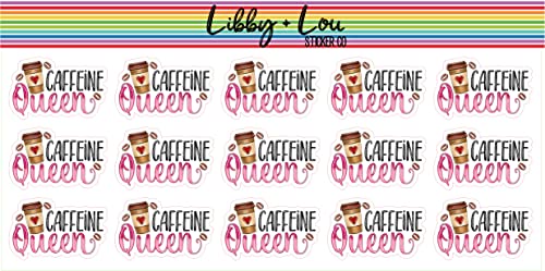 Amazon.com: Coffee Queen Planner Stickers | Libby + Lou Sticker Co ...