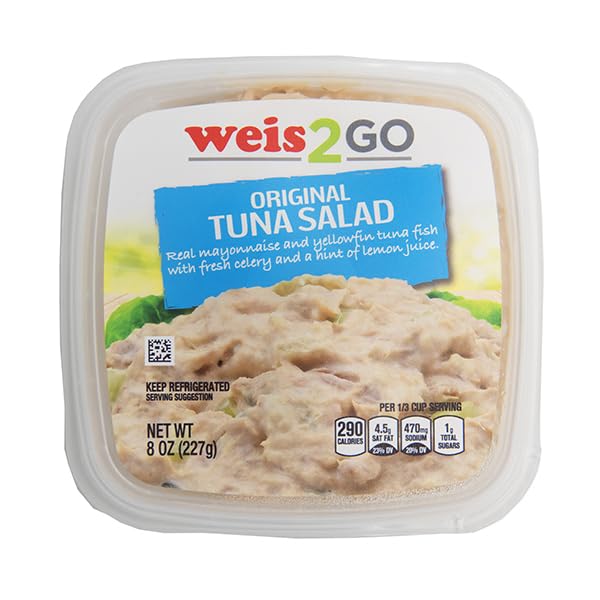 Amazon.com: Weis 2 Go, Tuna Salad Original, 8 Ounce : Grocery & Gourmet ...