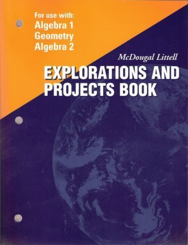 McDougal Littell Explorations and Projects Books (For Use with Algebra ...