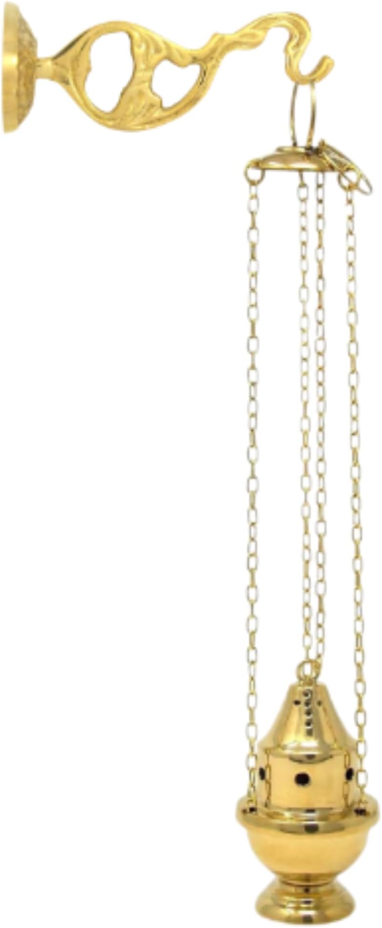 Amazon.com: Needzo Elegant Brass Censer with Chain and Bracket Set ...