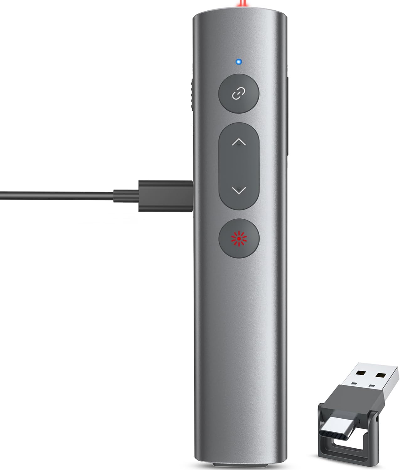 Amazon.com: Wireless Presentation Clicker PowerPoint Remote: USB C A ...