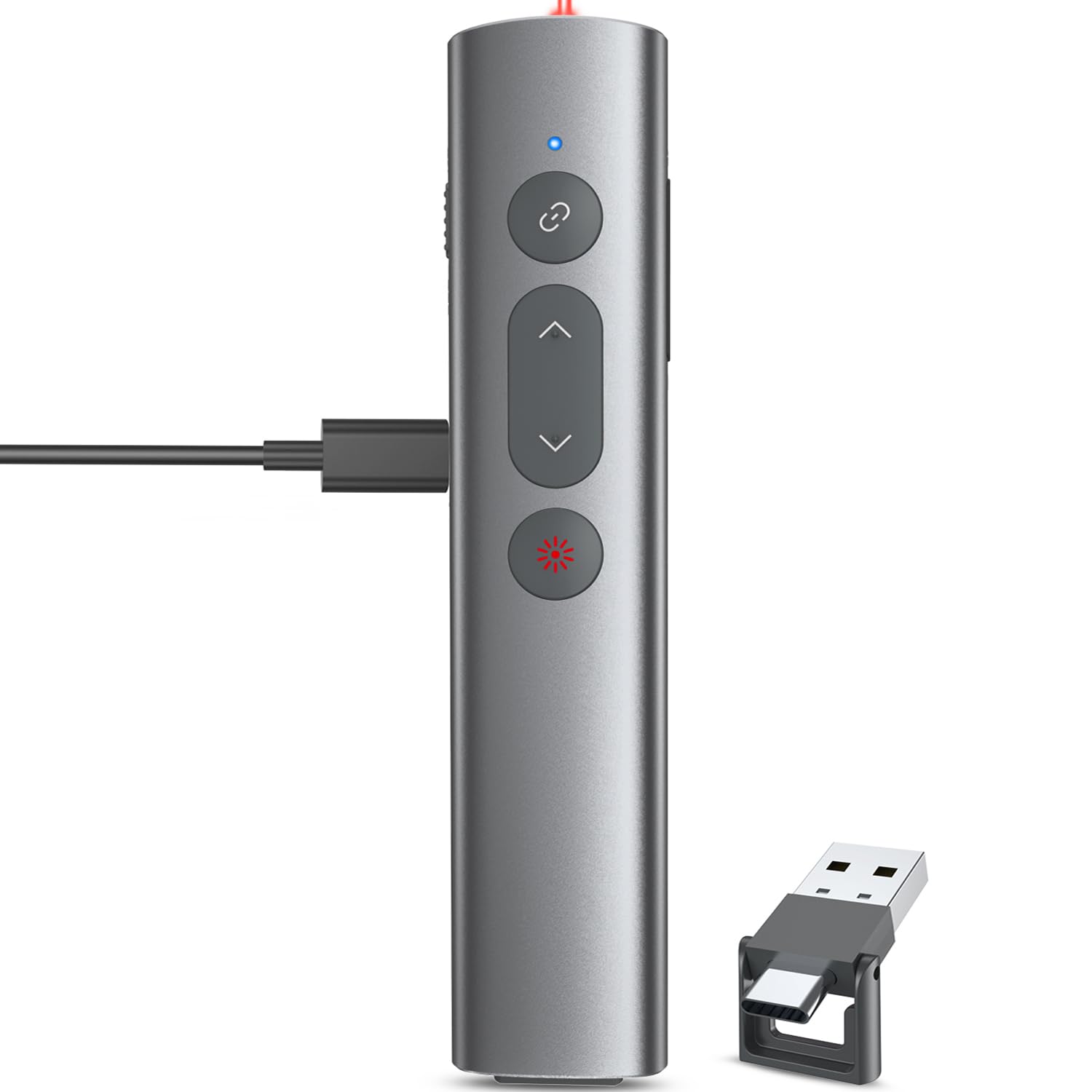 Snapklik.com : Wireless Presentation Clicker PowerPoint Remote: USB C A ...