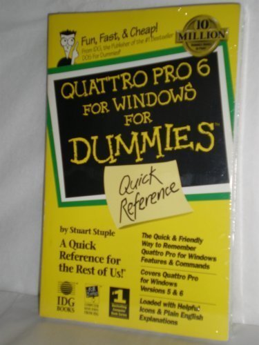 Amazon.com: Quattro Pro 6 for Windows for Dummies: Quick Reference ...