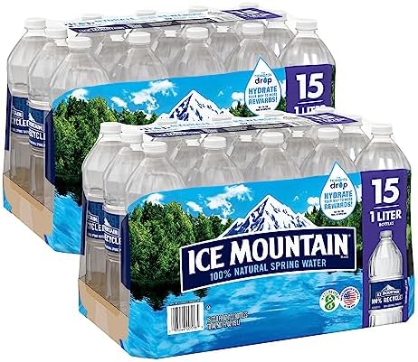 Amazon.com: Ice Mountain Spring Water Case Bundles (33.8 FL OZ (Pack of ...