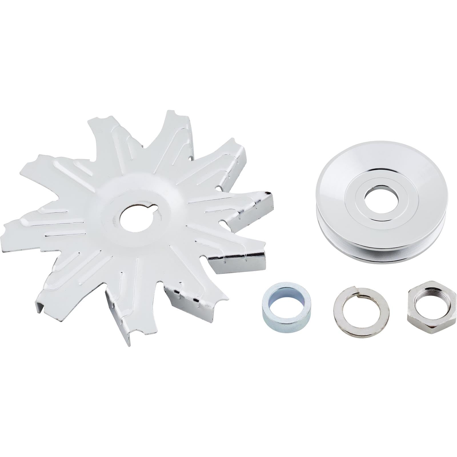 Billet Alternator Pulley, Red - EMPI