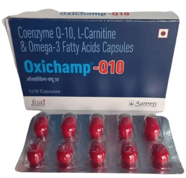 Oxichamp-Q10 Softgel - Strip of 10 Capsules : Amazon.in: Health ...