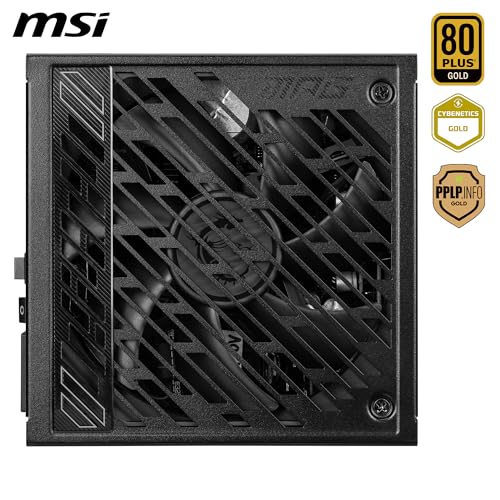 MSI MPG A1000GS PCIE5, Fully Modular Gaming 1000W Power Supply, 80 ...
